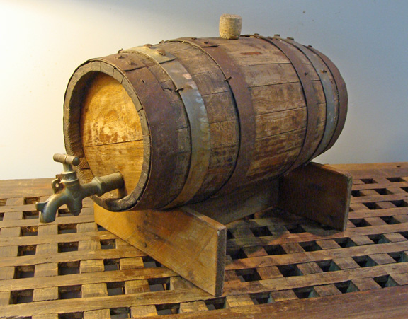 Vintage Water or Rum Cask or Keg: Skipjack Nautical Wares