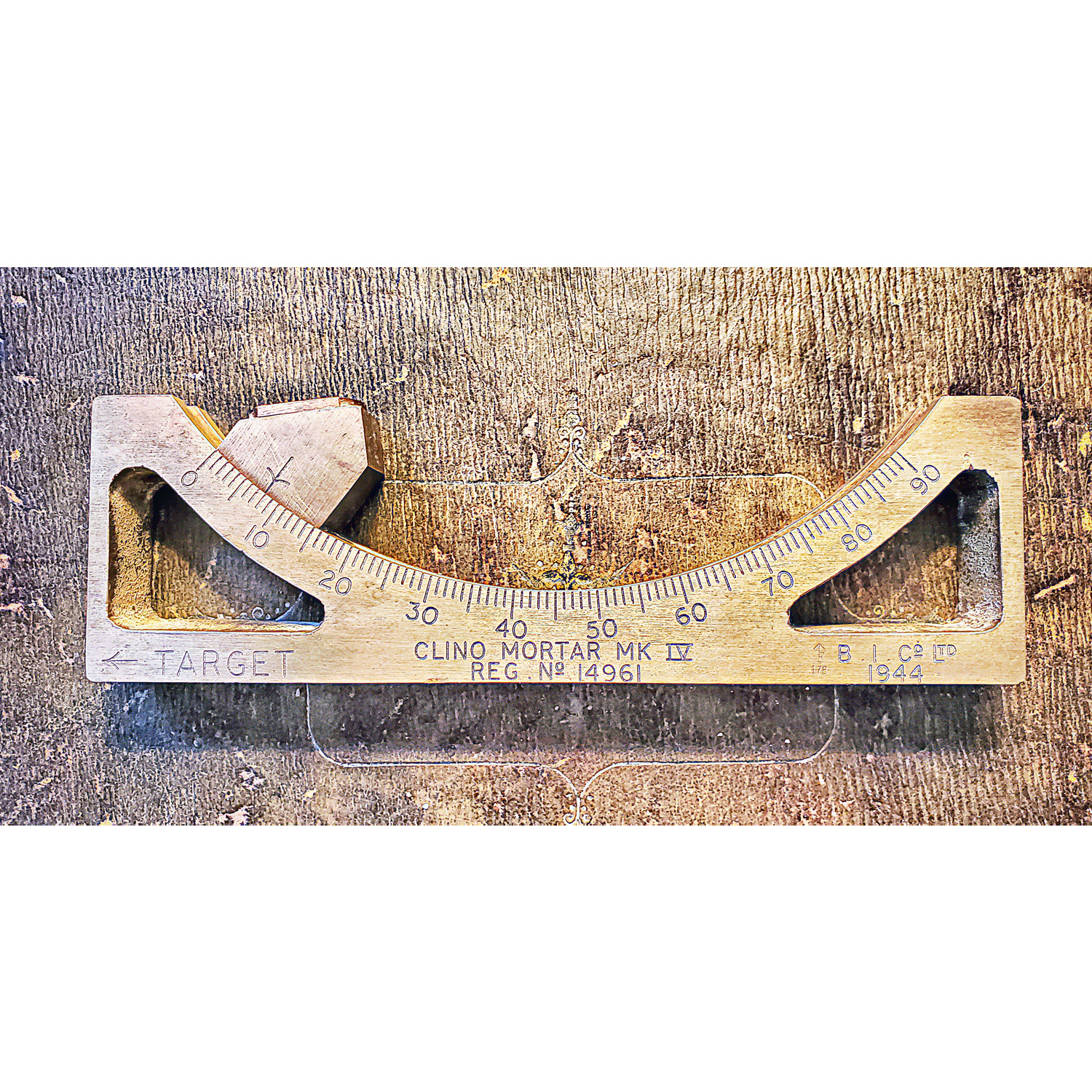British WWII Clinometer Mortar MK IV Target Level: Skipjack Nautical Wares