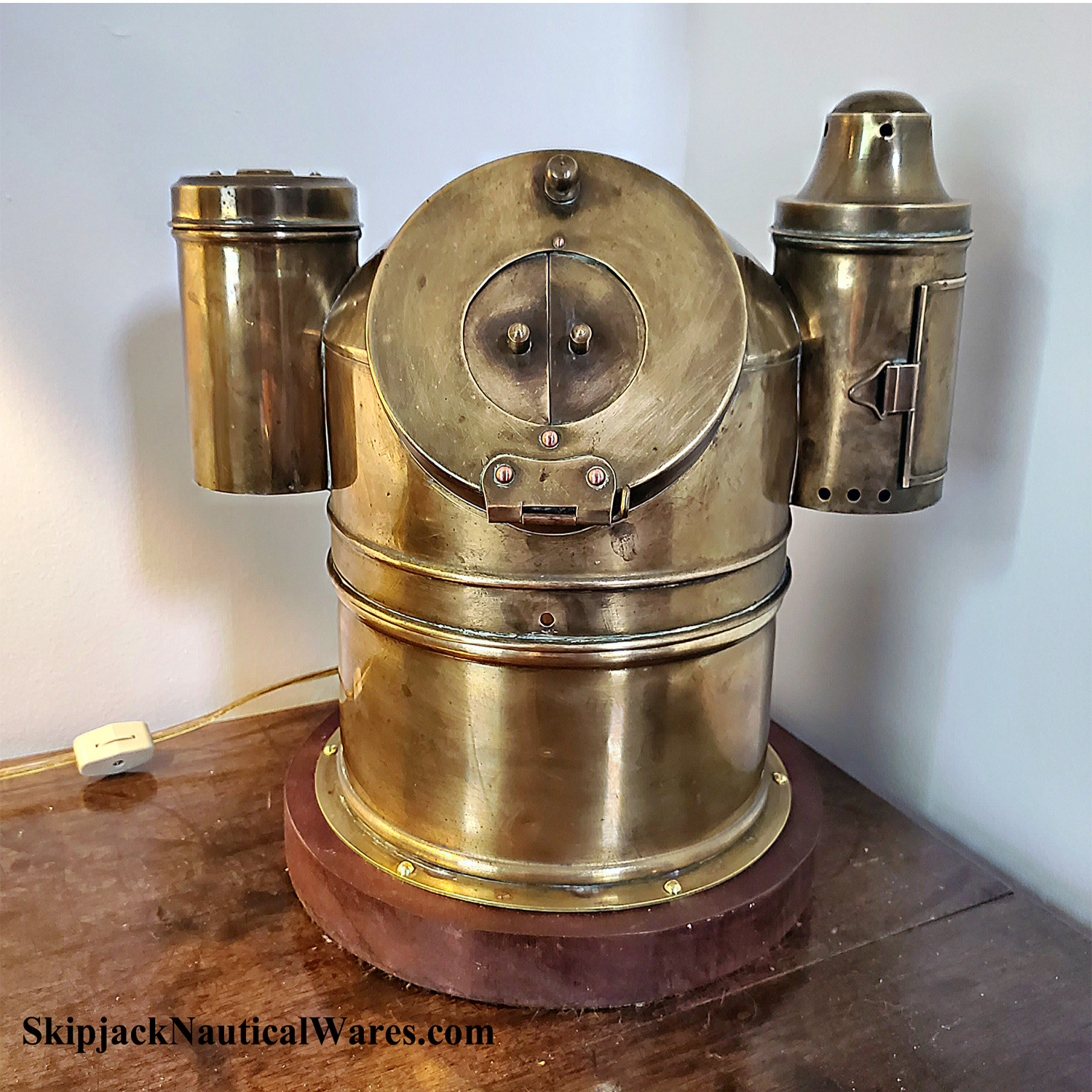 Small Boat Binnacle with C. Plath Compass: Skipjack Nautical Wares
