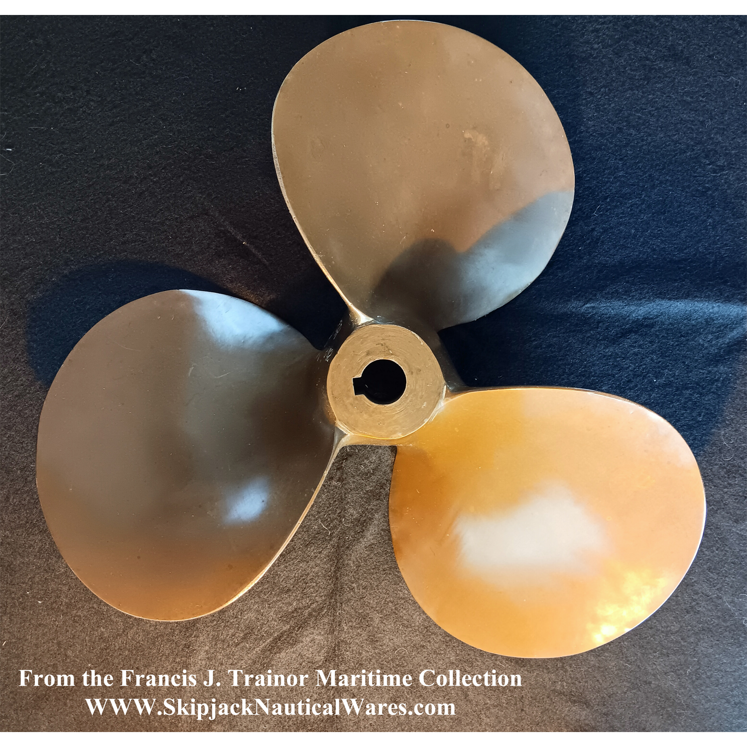 WWII U.S. Navy Bronze Boat Propeller: Skipjack Nautical Wares