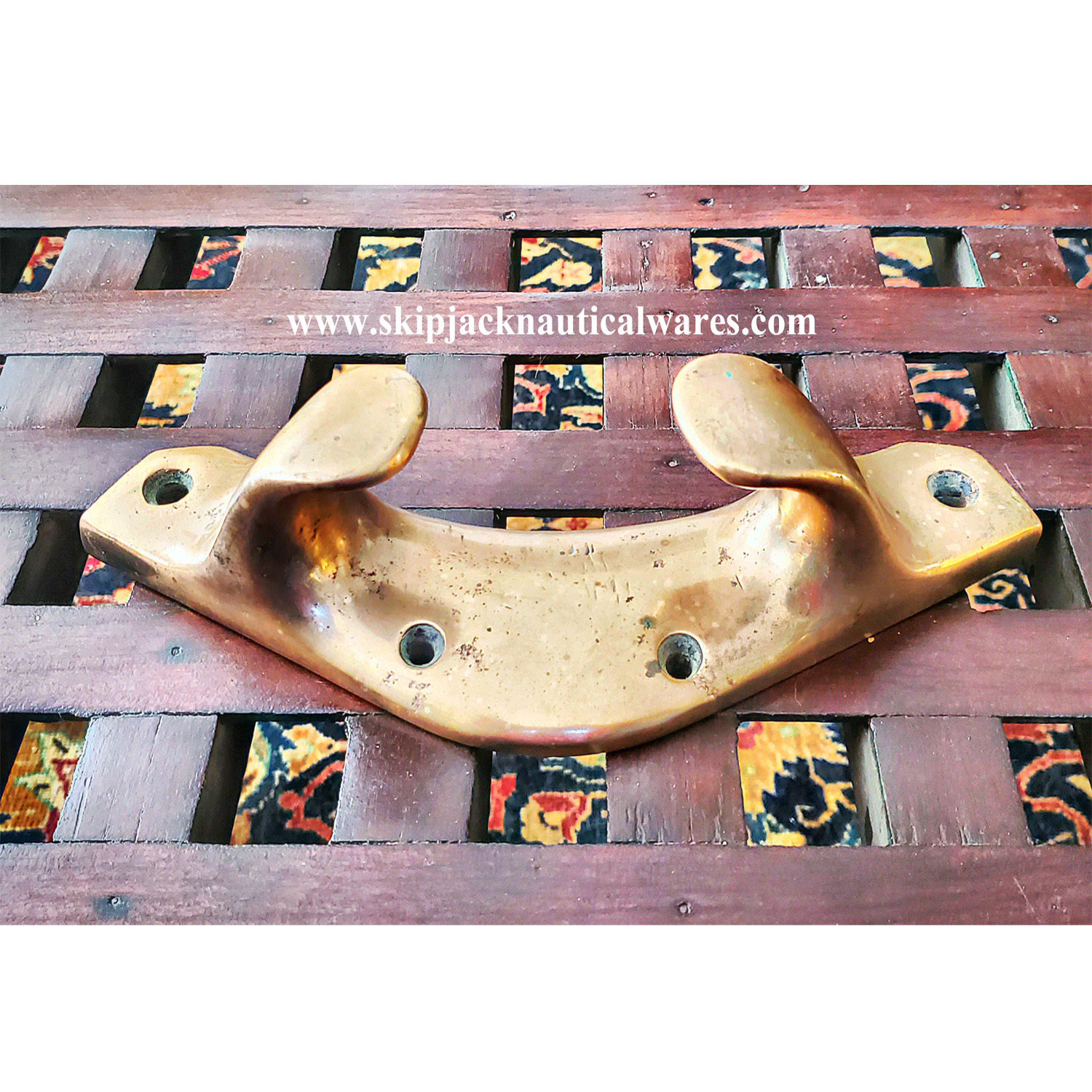 1920-30's Era Bronze Bow Chock- Yacht Salvage: Skipjack Nautical Wares
