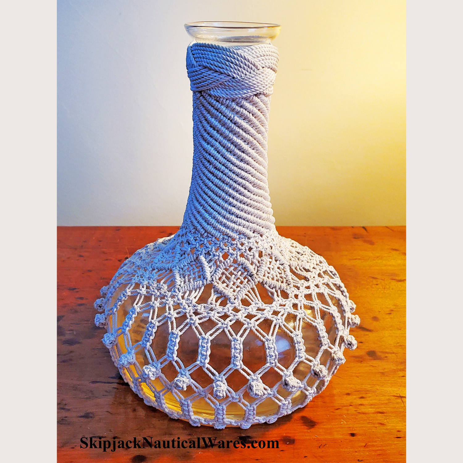Sailors Fancy Knotwork Bottle Decanter: Skipjack Nautical Wares