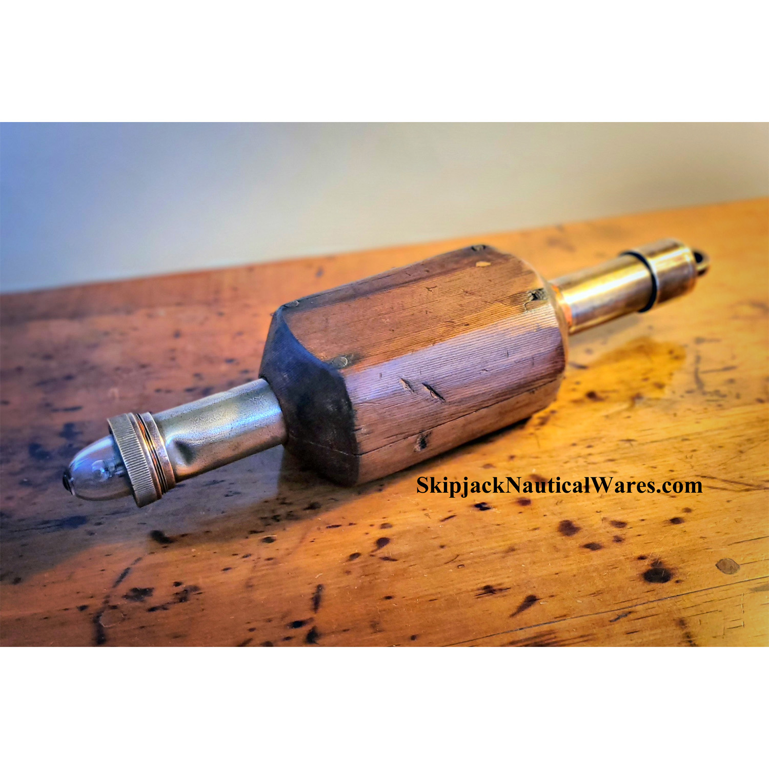 WWII "Man Overboard" Beacon Life Ring Buoy Light: Skipjack Nautical Wares