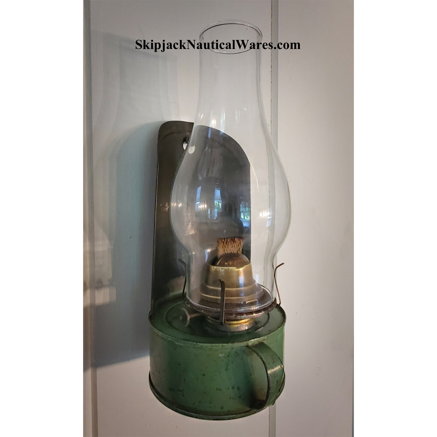 19th Century Tinware Wall or Table Sconce Lamp Lighting: Skipjack ...