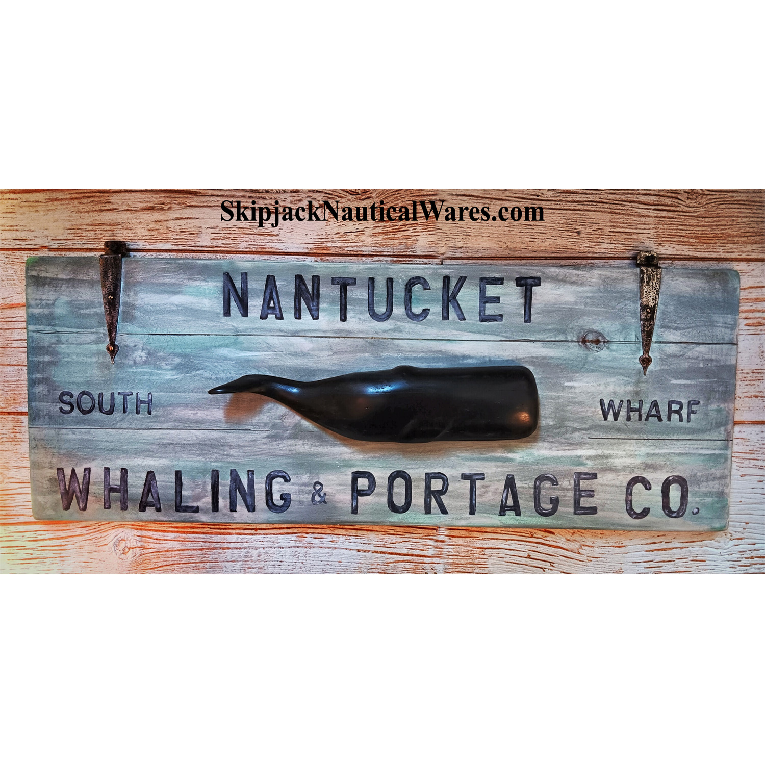 Nantucket, South Wharf, Whaling & Portage Co. Trade Sign by Robert ...