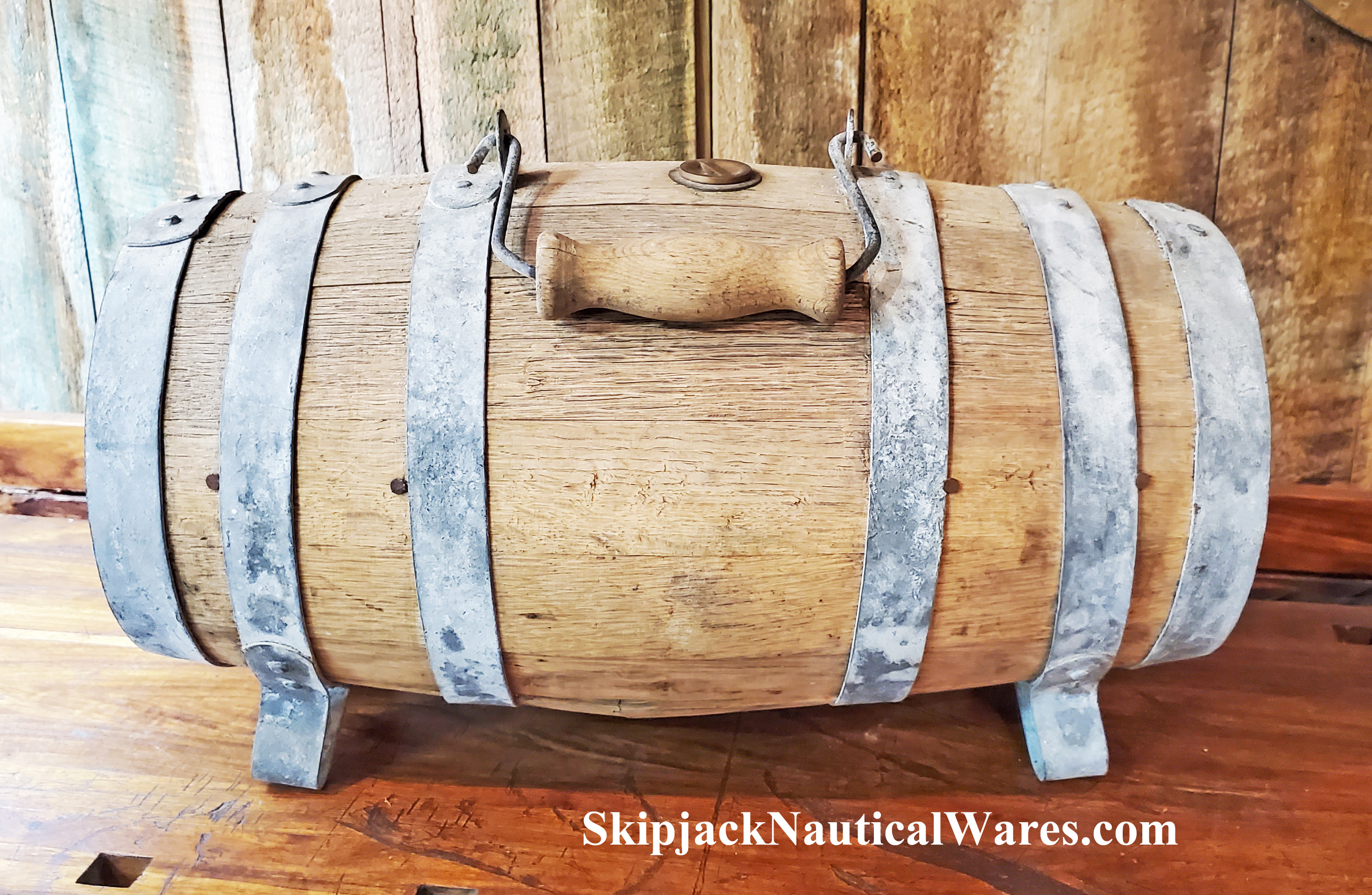 Authentic WWII Lifeboat Water Keg, Cask: Skipjack Nautical Wares
