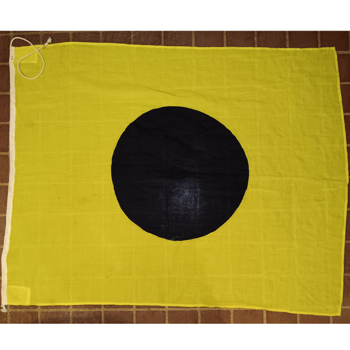 Vintage Ship's Signal Flag -- India (I) -- 64x51: Skipjack Nautical Wares