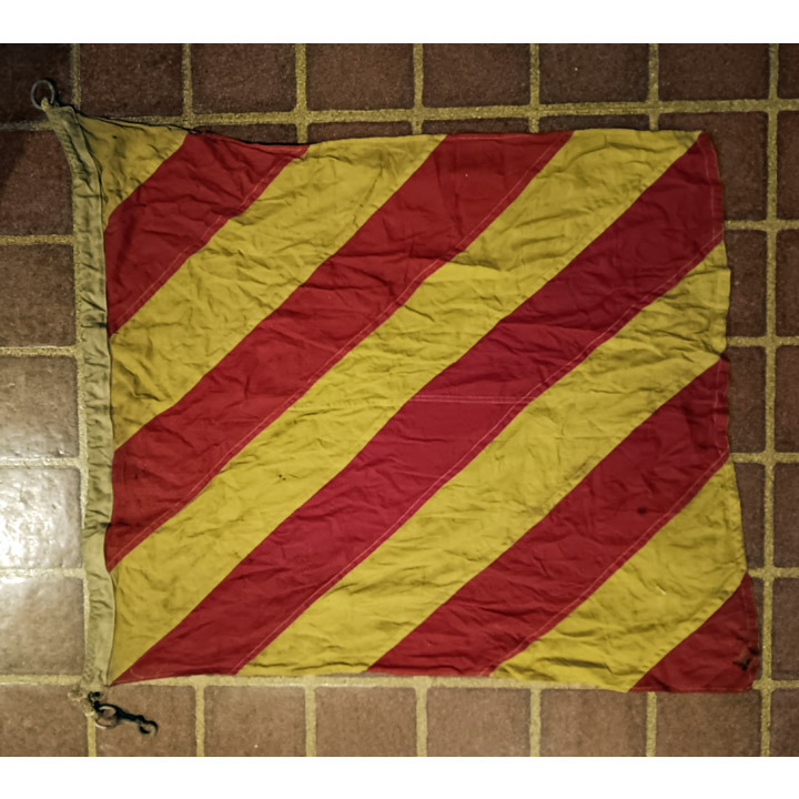Vintage WW2 Era Ship's Signal Flag -- Yankee (Y) -- 39x34: Skipjack ...
