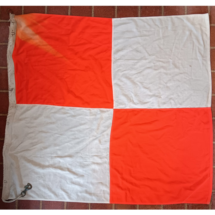 Vintage Ship's Signal Flag -- Uniform (U): Skipjack Nautical Wares