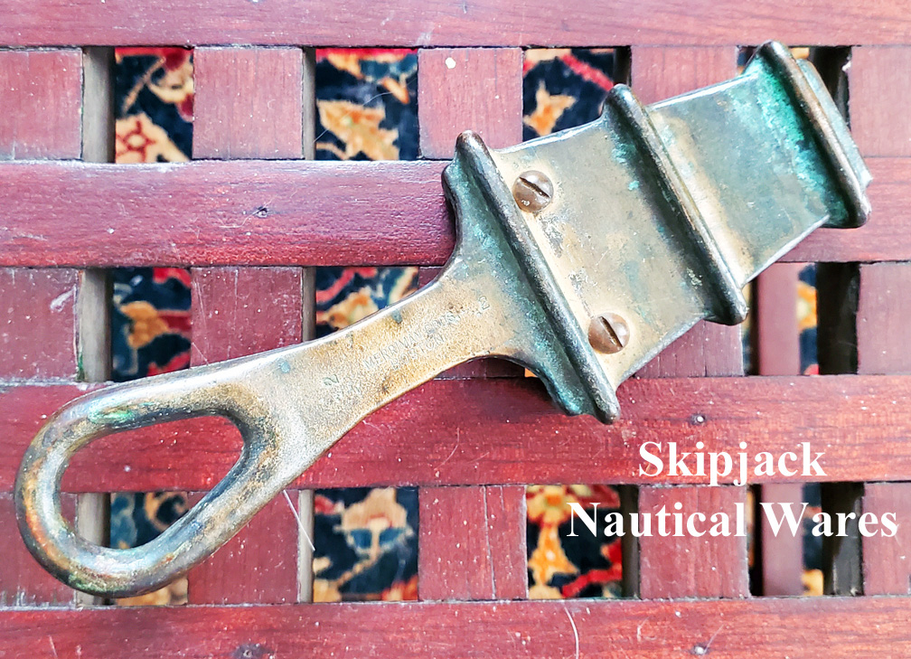 Bronze Rope Grab, Merriman Bros., Boston: Skipjack Nautical Wares