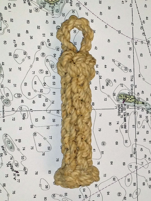 Hand-tied Bell Rope by J. McNelis - 4-3/4": Skipjack Nautical Wares