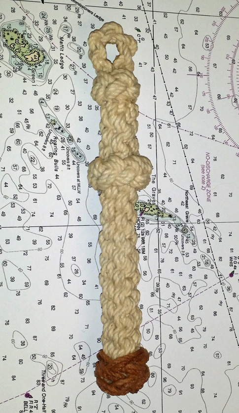 Hand-tied Bell Rope by J. McNelis - 7": Skipjack Nautical Wares