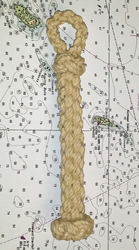 Hand-tied Bell Rope by J. McNelis - 6-7/8": Skipjack Nautical Wares