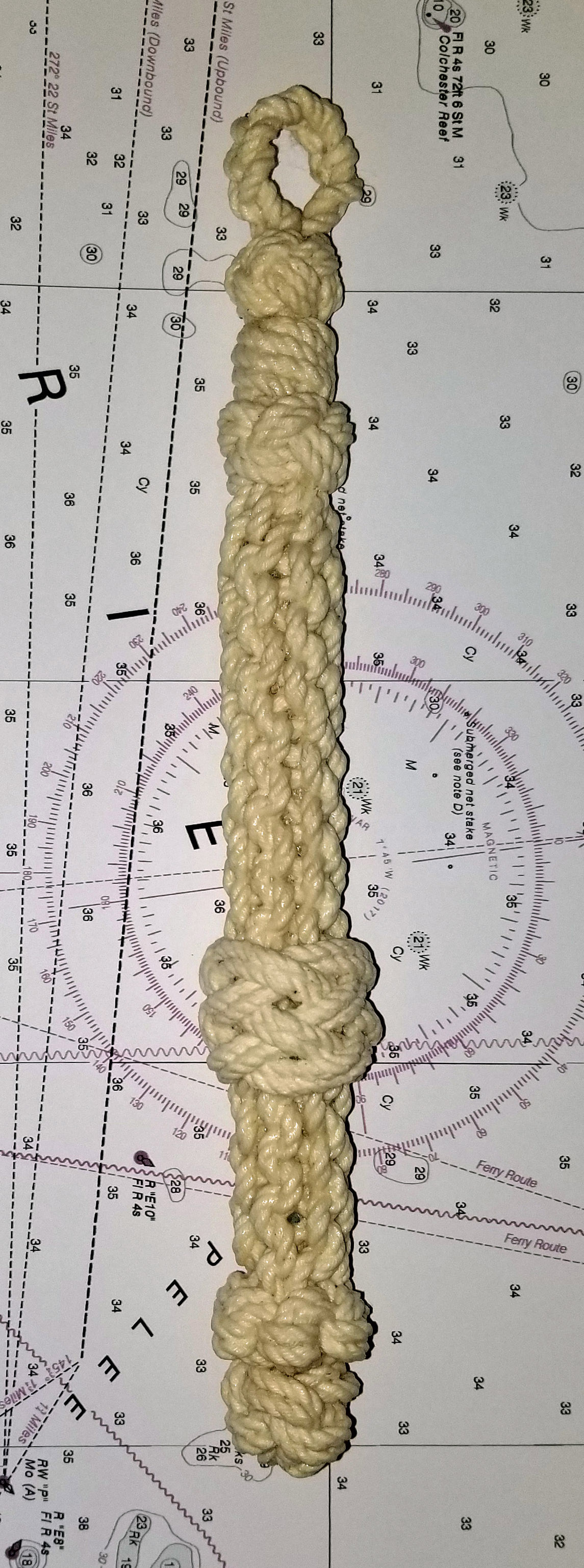 Hand-tied Bellrope by J. McNelis - 9": Skipjack Nautical Wares