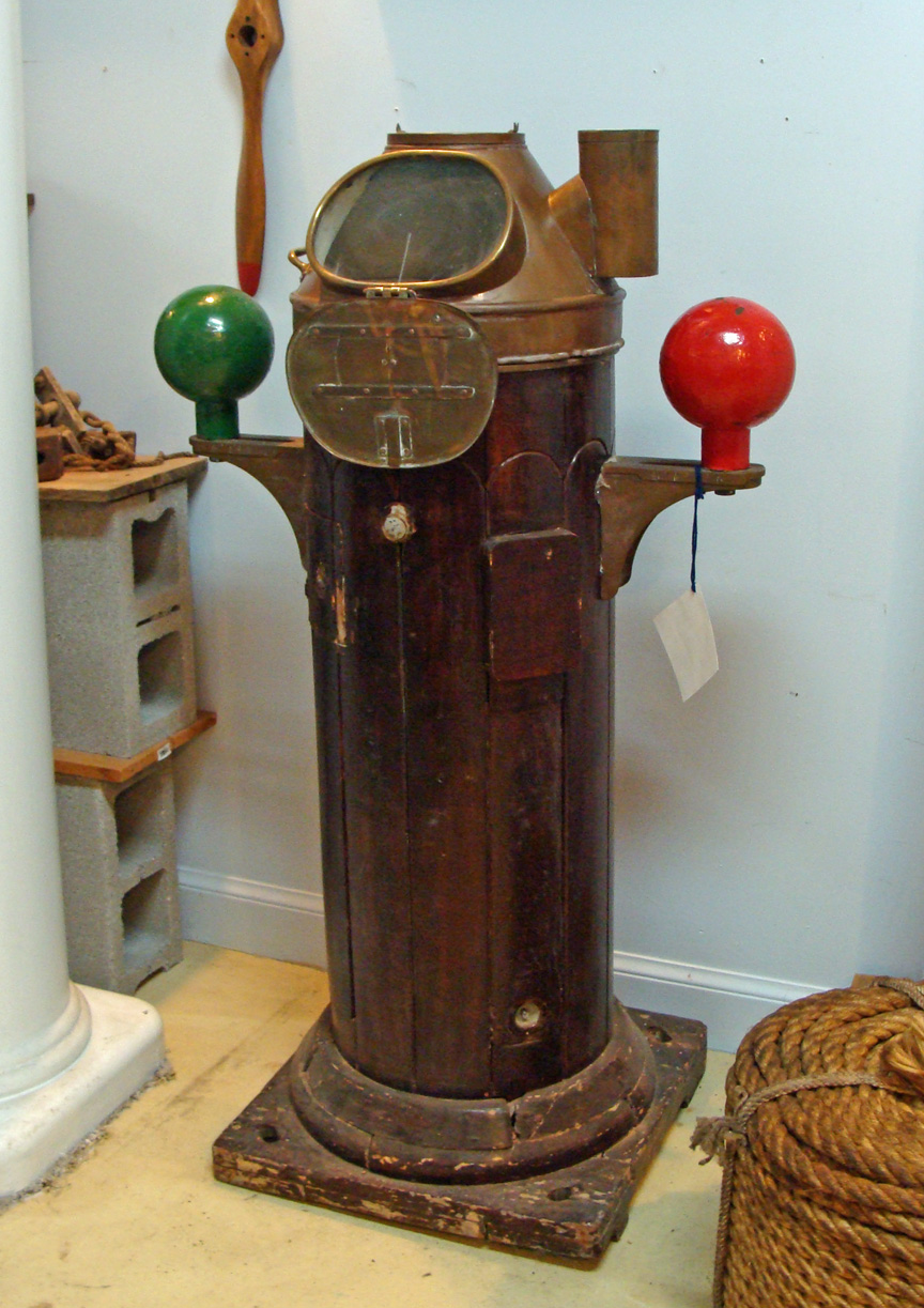 Authentic Mid 20th Century Ship's Binnacle With Kelvin Hughes Compass ...