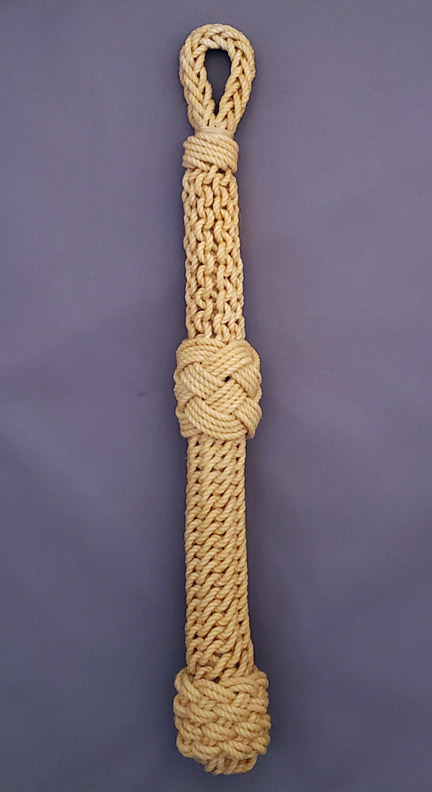 Hand-tied Marlinspike Bell Rope -- 10" length: Skipjack Nautical Wares