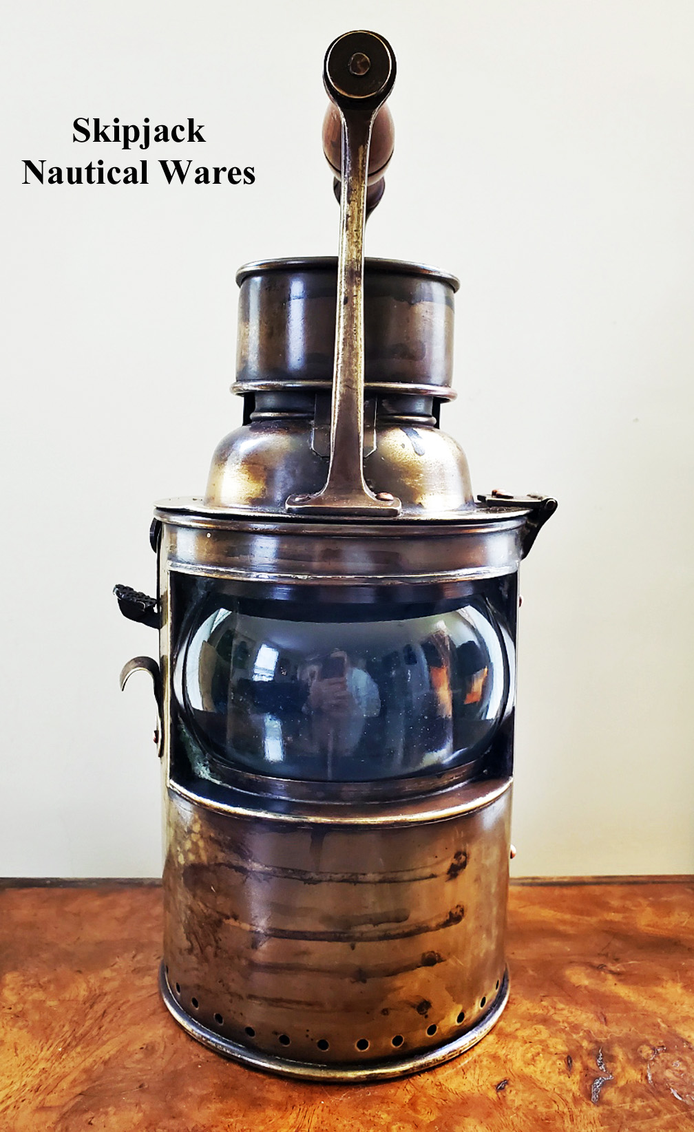 Trinity House pattern signal lamp, circa 1890: Skipjack Nautical Wares