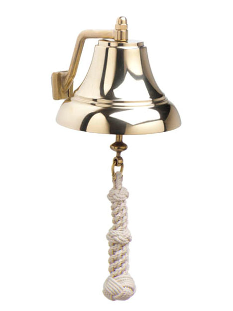 Brass Boat or Yacht Bell -- 7" diam. (new): Skipjack Nautical Wares