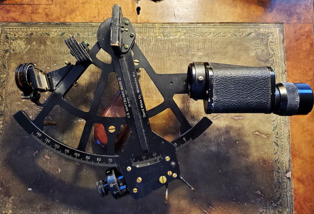 WWII US Navy David White & Co. Sextant: Skipjack Nautical Wares