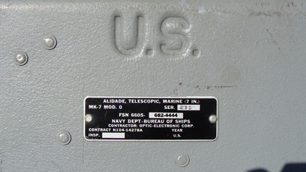 US Navy 7-inch Marine Telescopic Alidade MK-7: Skipjack Nautical Wares