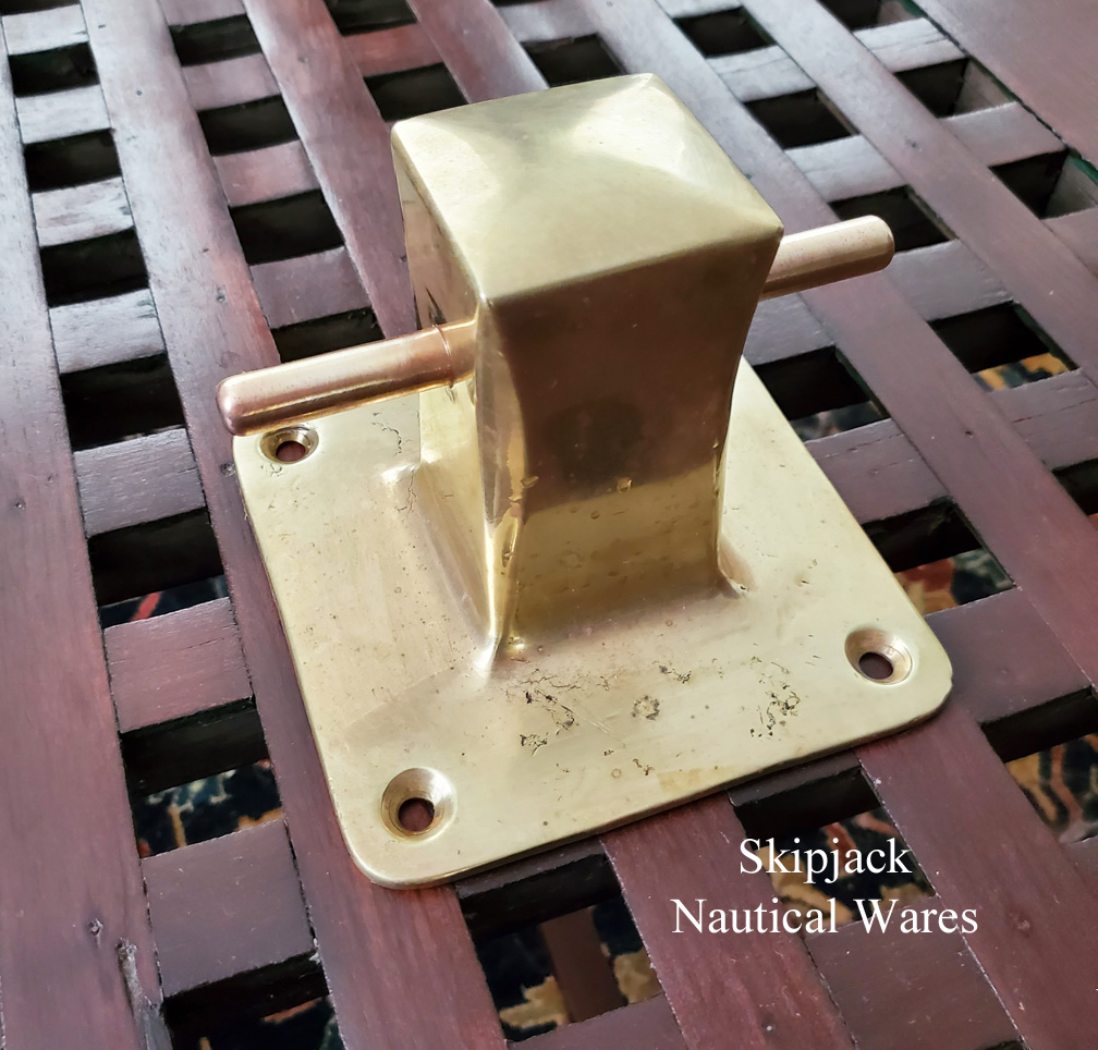 Brass Boat or Dock Bollard: Skipjack Nautical Wares