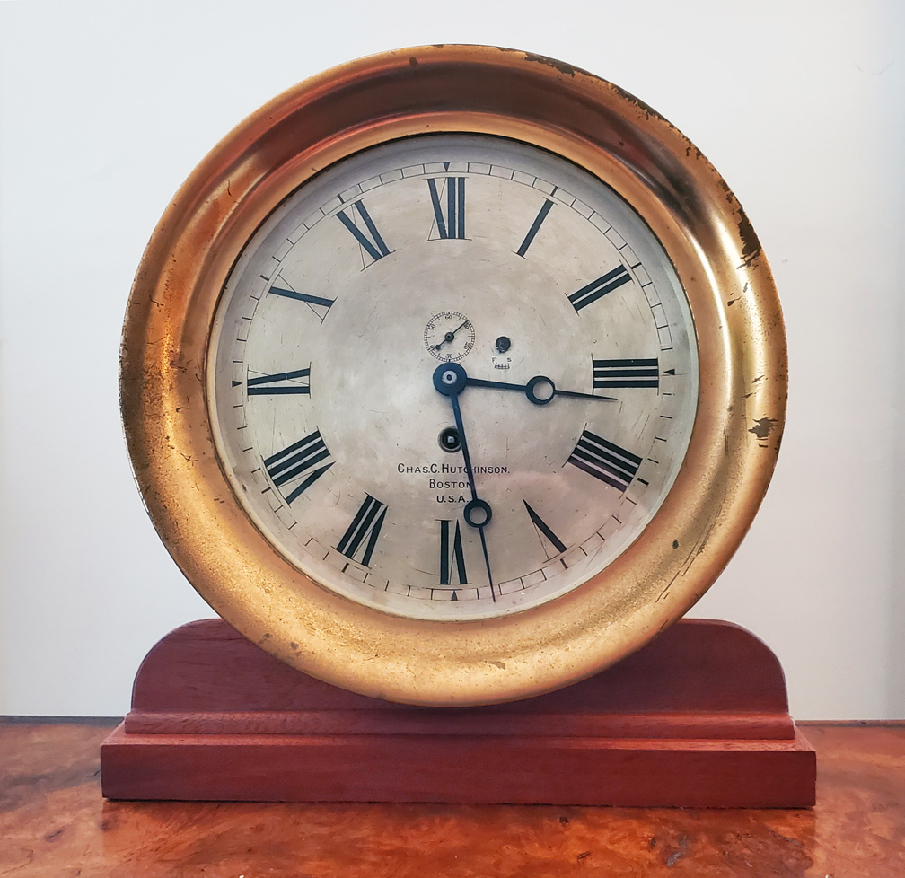 Rare, Early 8 Inch Pilot House Clock- Chelsea Clock Company: Skipjack ...