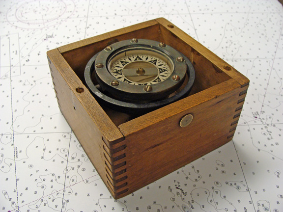 Dirigo Boxed Compass- Navigational Instruments: Skipjack Nautical Wares