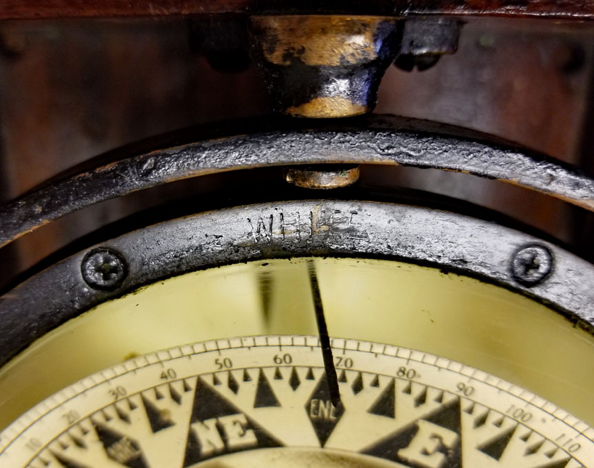 Kelvin White Boxed Spherical Compass: Skipjack Nautical Wares