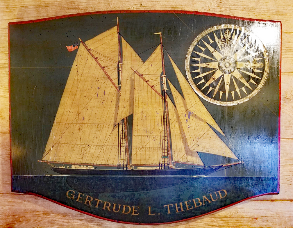 Painting on Board of the Fishing and Racing Schooner“Gertrude L ...