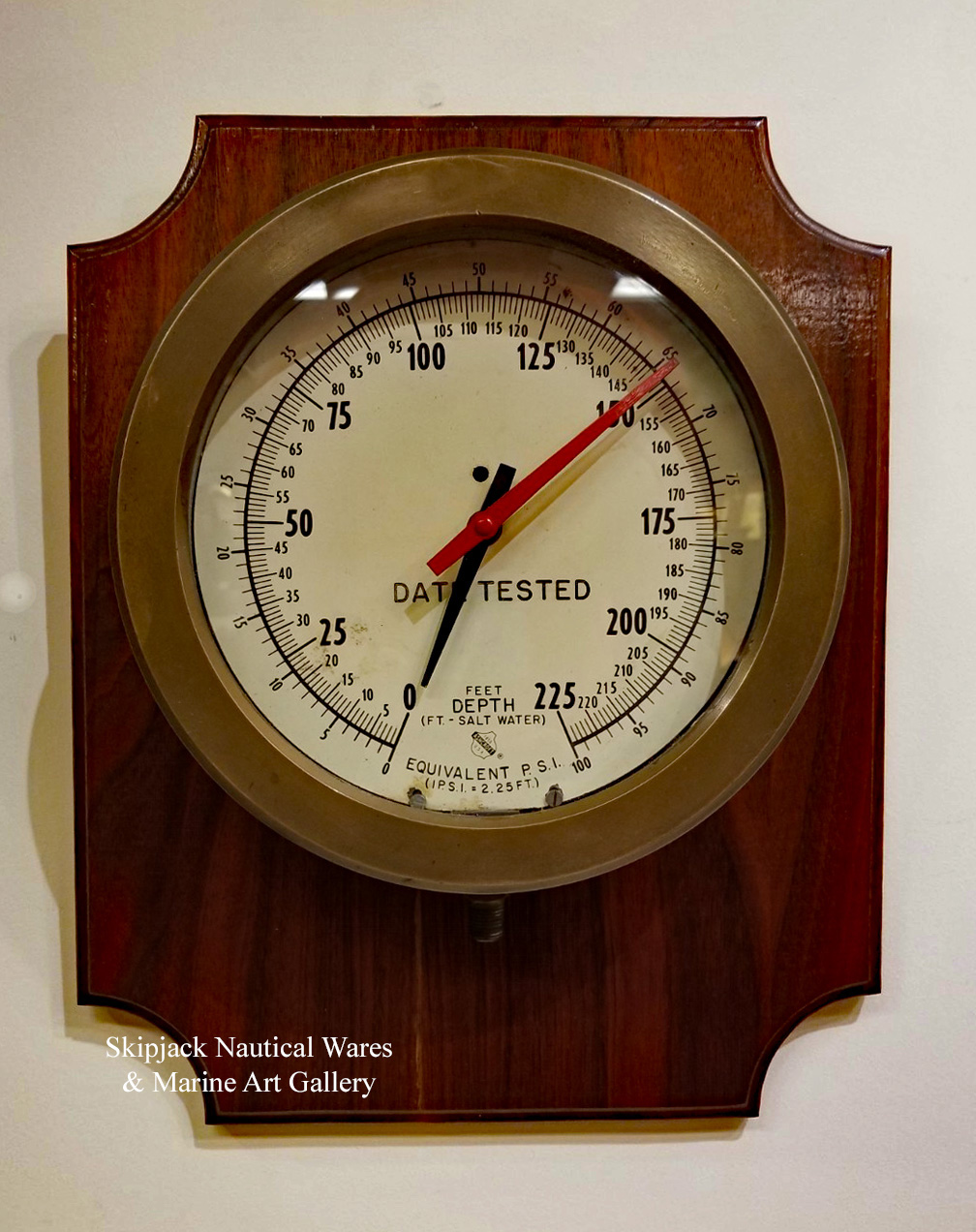 Ashcroft Submarine Depth Gauge: Skipjack Nautical Wares
