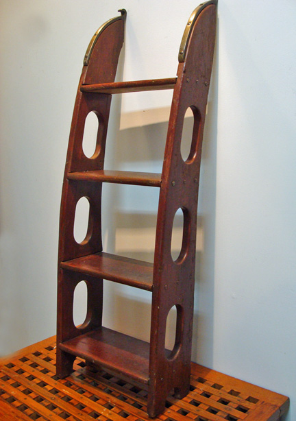 Mahogany Yacht Boarding Ladder, Nautical Marine Maritime: Skipjack ...